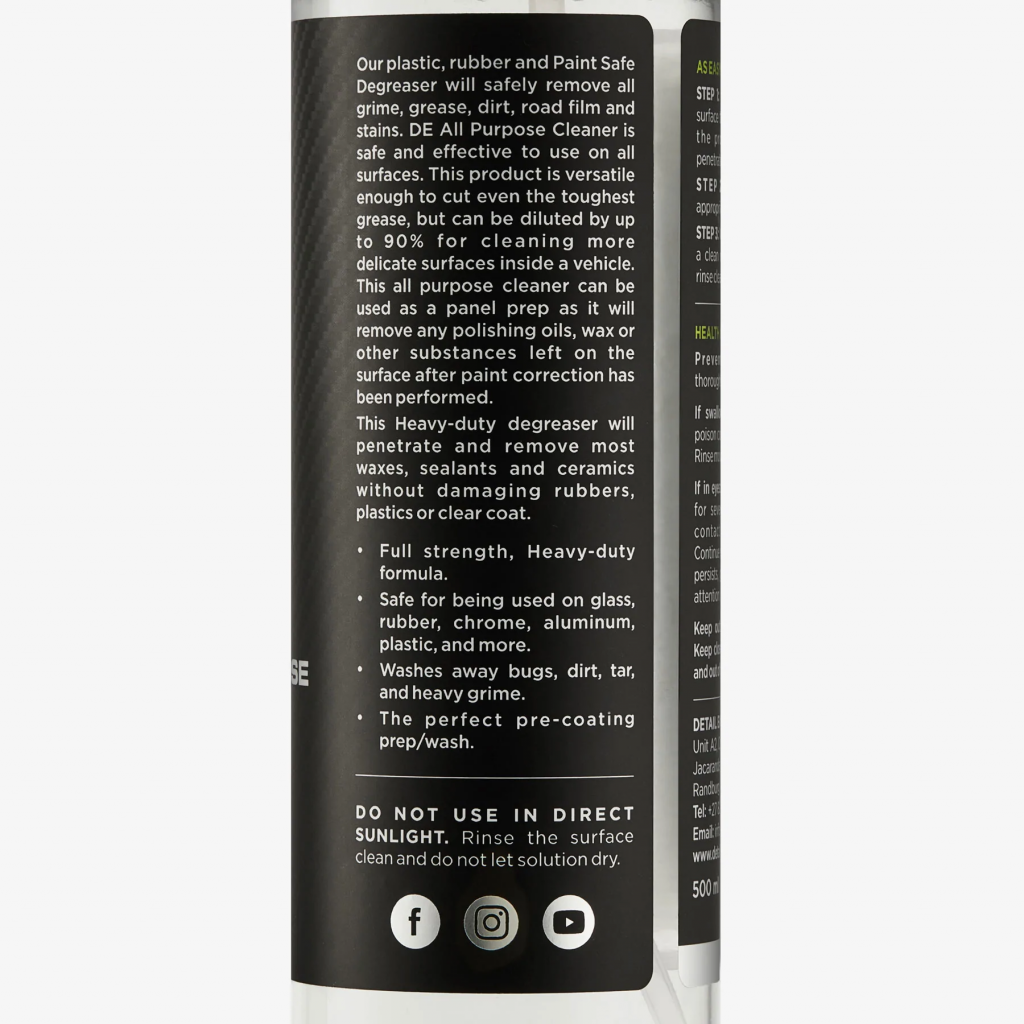 Detail Ease All Purpose Cleaner – Heavy Duty Degreaser - The Accessory Shop