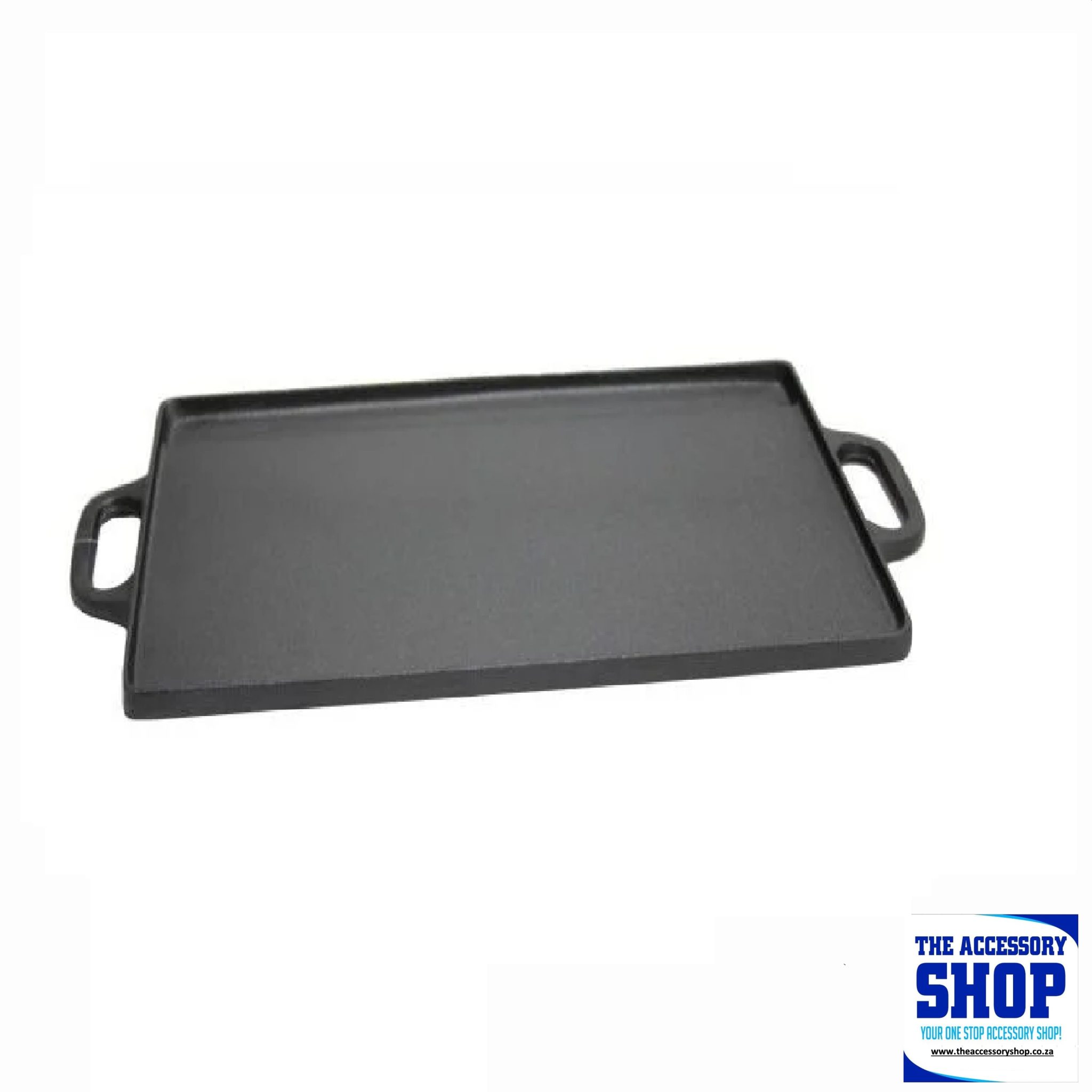 Cast Iron Dual Barbeque / Griddle Pan – Black – Afritrail - The ...