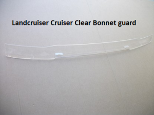 Toyota Landcruiser 79 & 76 Series Bonnet Guard Black with logo Or Clear ...