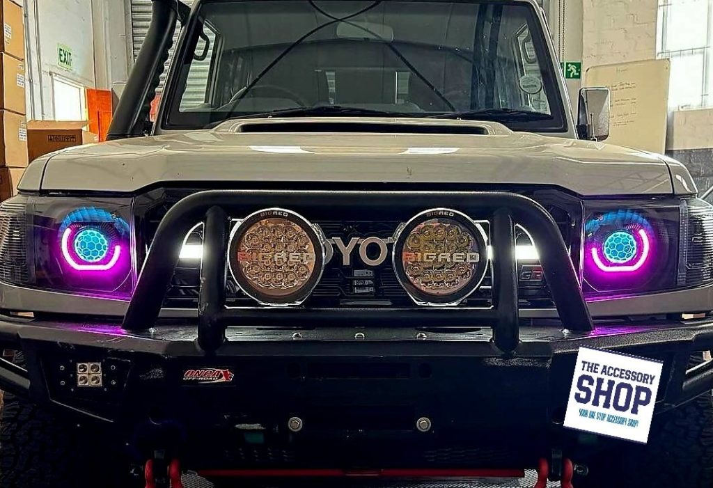 Toyota Landcruiser 79 series LED headlight replacement. - The Accessory ...