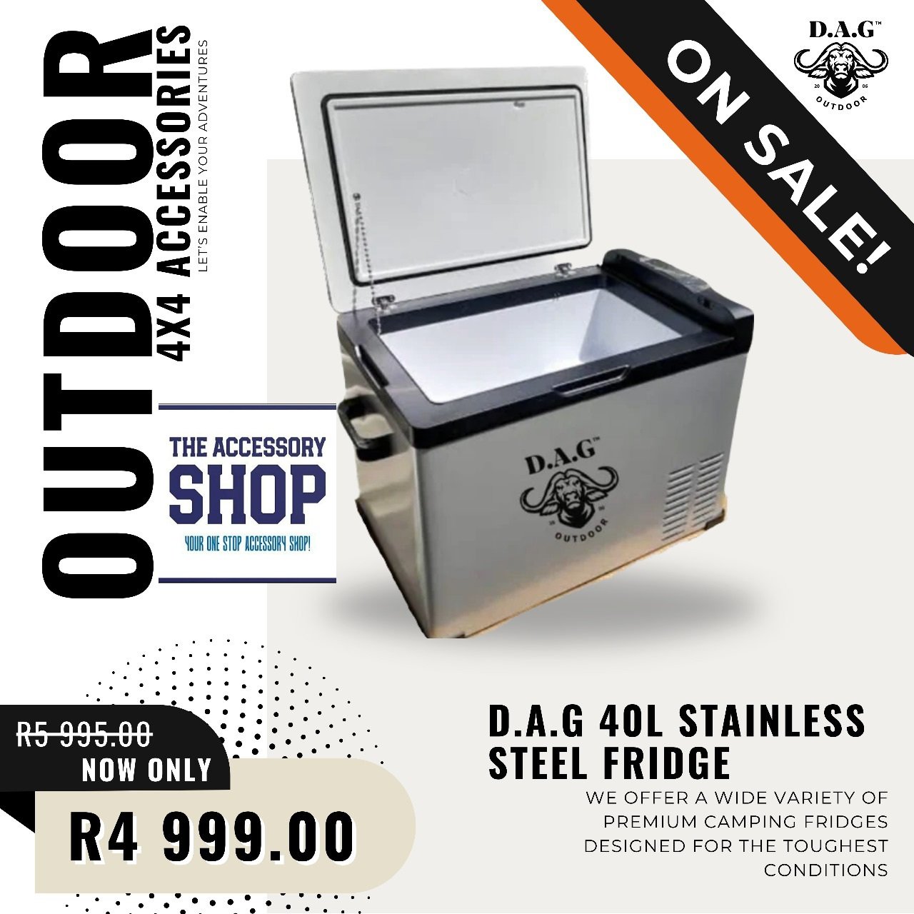 Refrigeration & Chillers - D.A.G 40L Camping Stainless Steel Fridge was ...