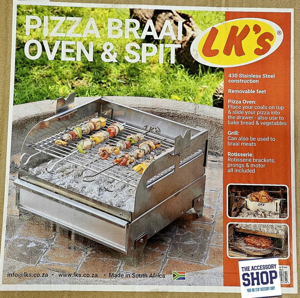 Pizza Oven, Braai and Spit Braai Stainless Steel LK,s - The Accessory Shop