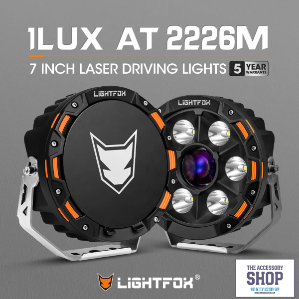 Lightfox 7inch Osram Laser LED Driving Lights 1Lux @ 2,226m - The ...