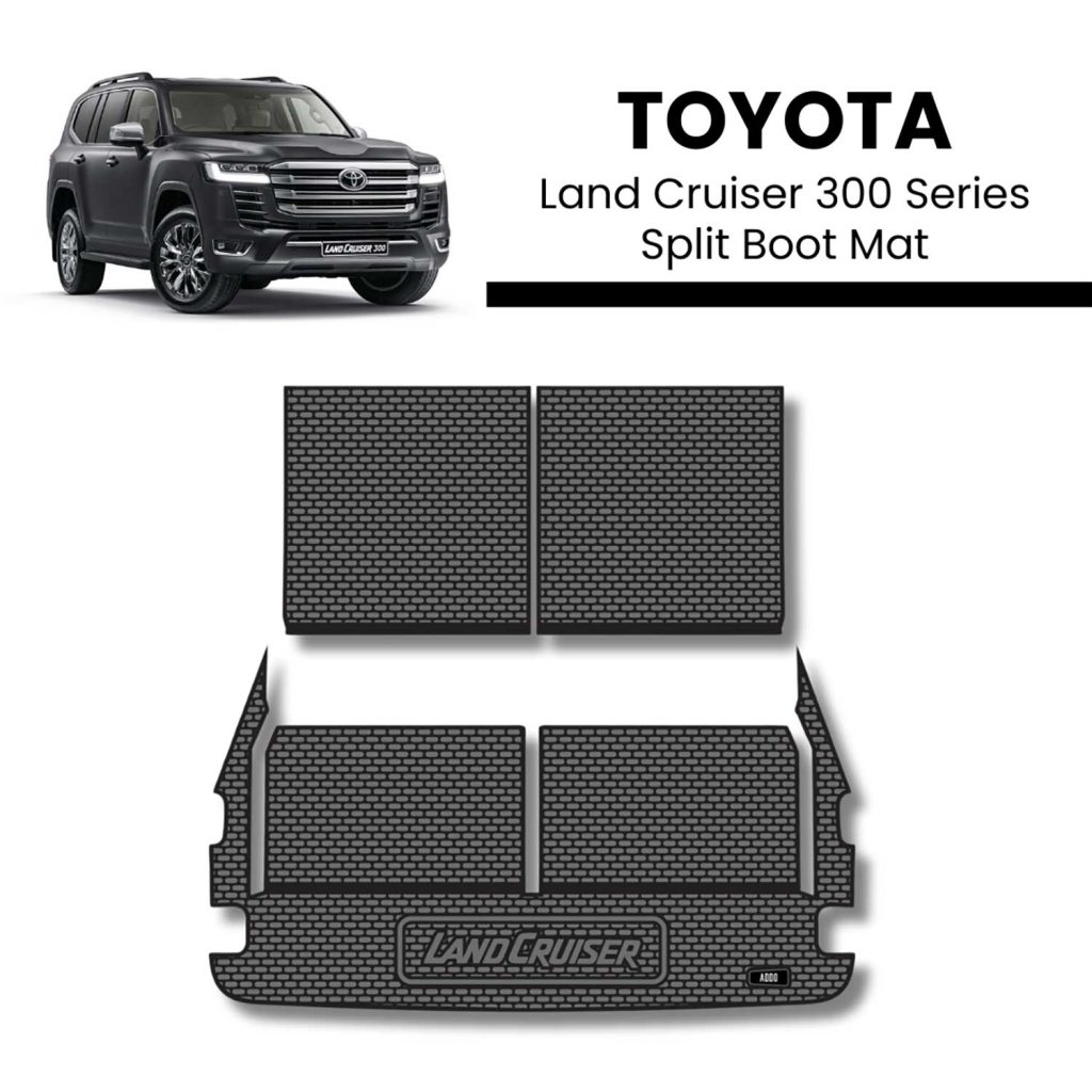 Toyota Land Cruiser 300 Series Split Boot Mat - The Accessory Shop