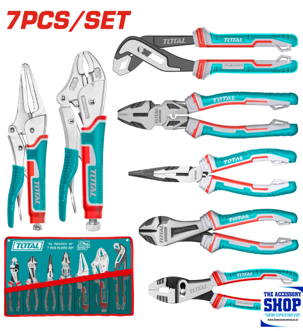 Pliers set 7 Pcs TOS23055 Total Tools - The Accessory Shop