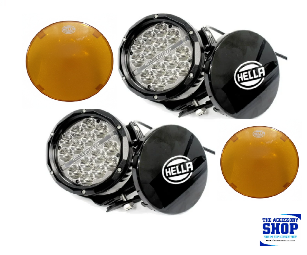 Hella Value Fit Supernova LED Spot Light 6 Inch Set with wiring harness ...