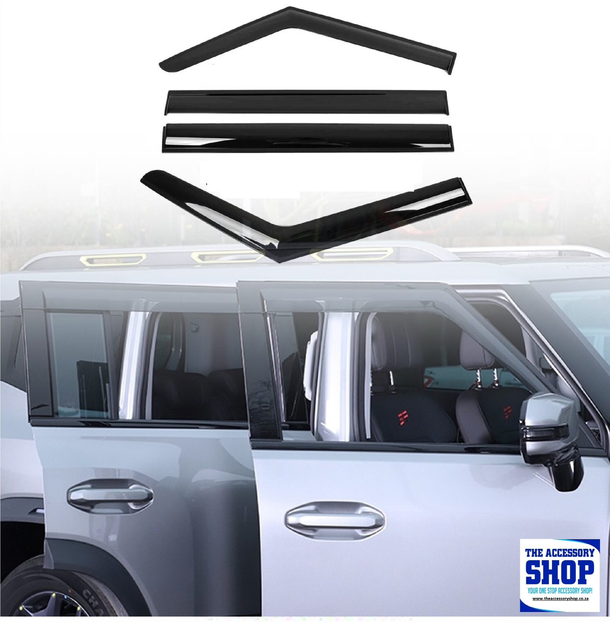 Jetour T2 Weather Guards Wind Deflectors Gloss 4 Door 2025- - The ...